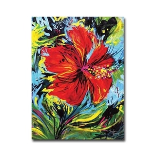Hisbiscus by Sharlena Wood Gallery Wrapped Canvas Giclee Art (32 in x ...