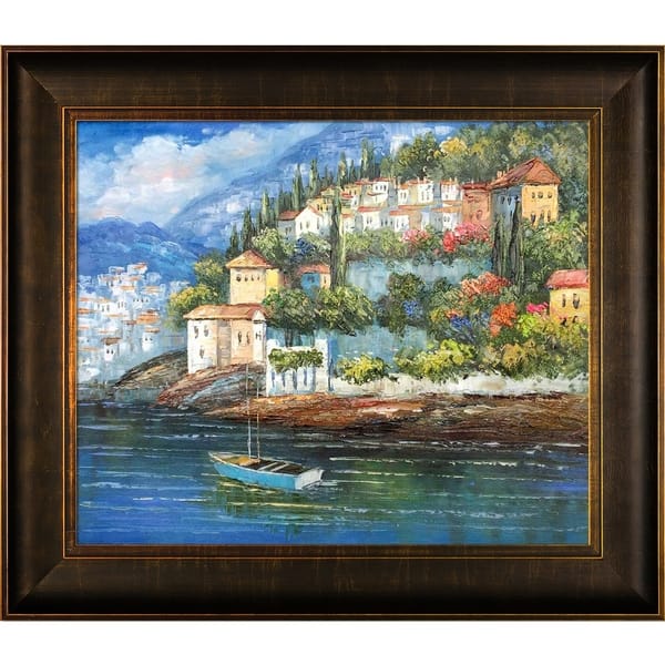 La Pastiche Italy at Dusk' Hand Painted Oil Reproduction - Bed Bath ...