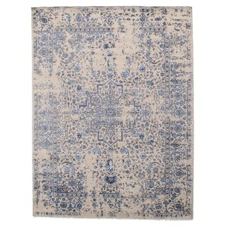 Pasargad Modern Erased Design Silk and Wool Rug - 8' x 10' - Bed Bath ...