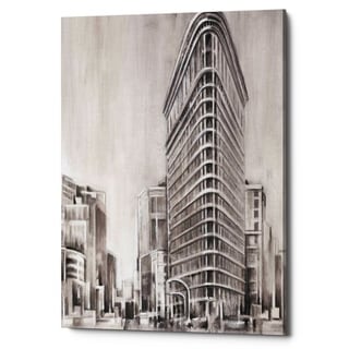 Epic Graffiti 'Art Deco Cityscape I' by Ethan Harper Giclee Canvas Wall ...