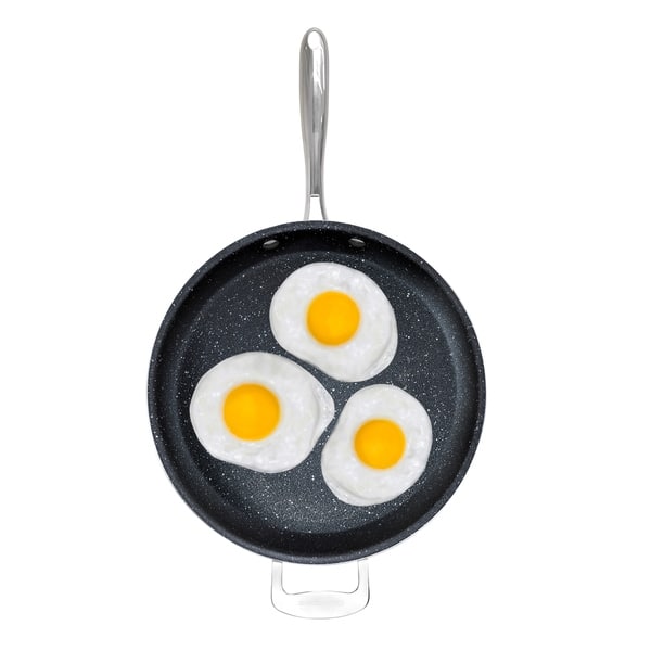 Granitestone Diamond 14" Nonstick Extra Large Frying Pan with Helper ...