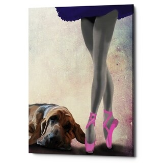 Epic Graffiti 'Bloodhound And Ballet Dancer' by Fab Funky Giclee Canvas ...