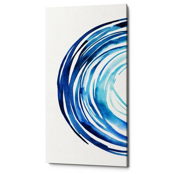 Epic Graffiti 'Blue Vortex I' by Grace Popp Giclee Canvas Wall Art, 12"x24" - Bed Bath & Beyond ...
