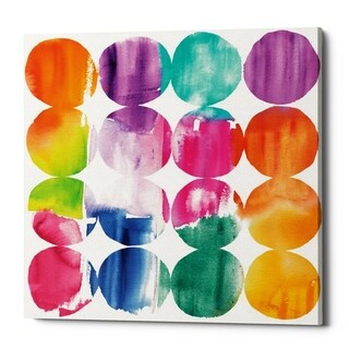 Epic Graffiti 'Spring Dots Crop White Border' Giclee Canvas Wall Art ...