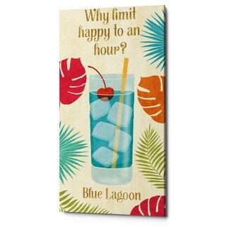 Epic Graffiti 'Exotic Breeze XIV' Giclee Canvas Wall Art, 12"x24" - Bed ...