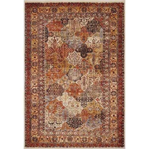 Panel Distressed Cream 8 x 10 Area Rug 6450 - 8' x 10' - Bed Bath ...