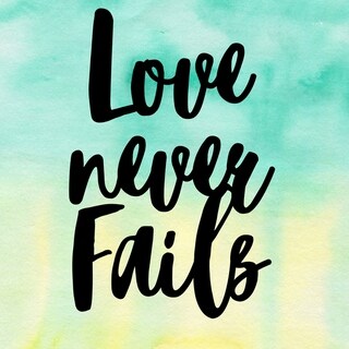 'Love Never Fails VIII' Painting Print on Wrapped Canvas - Multi-Color ...