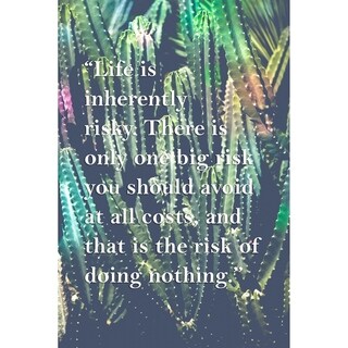 'The Risk of Doing Nothing' Painting Print on Wrapped Canvas - Multi ...