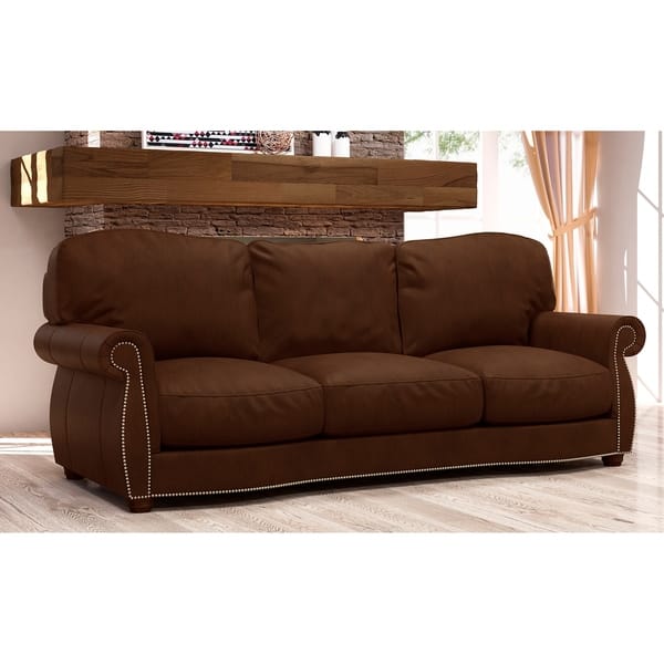 Made to Order Roxton 100% Top Grain Leather Sofa and Two Chairs Set ...