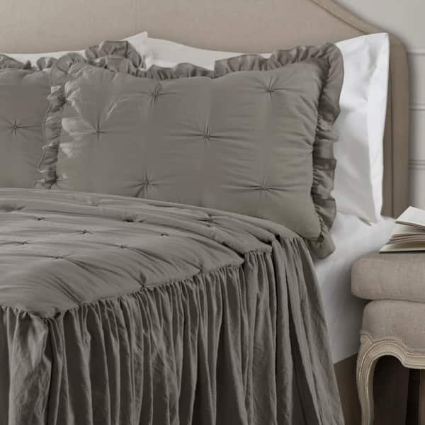 The Gray Barn Lazy Acres Pintuck Ruffle Skirt Bedspread Set - On Sale ...