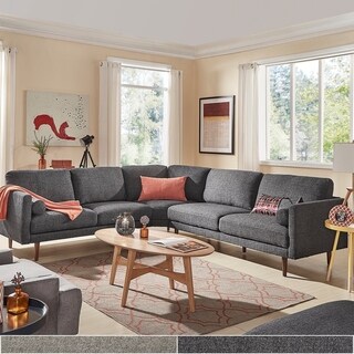 Oana Mid-Century L-shape Sectional Sofa by iNSPIRE Q Modern - On Sale ...