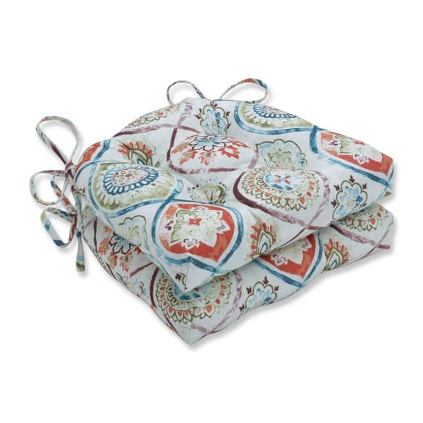 Madrid Pottery Reversible Chair Pad (Set of 2) - Bed Bath & Beyond ...