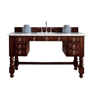 Castilian 60-inch Single Vanity, ADA Compliant in Aged Cognac - Bed ...