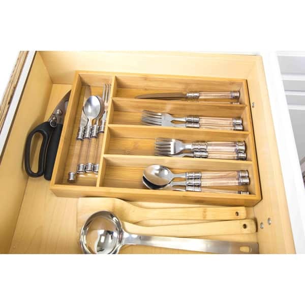 Bamboo Cutlery Tray - On Sale - Bed Bath & Beyond - 28116797