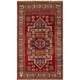 Hand-knotted Melis Vintage Red Wool Rug - 4'9