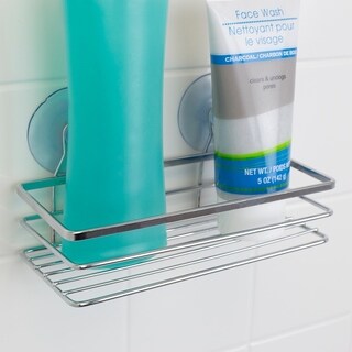 Chrome Plated Steel Suction Wire Bath Caddy - Bed Bath & Beyond - 28133037
