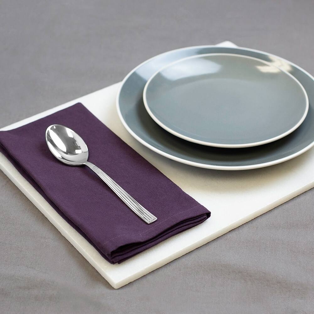Eternity Mirror Finish 4 Piece Stainless Steel Dinner Spoon Set, Silver ...