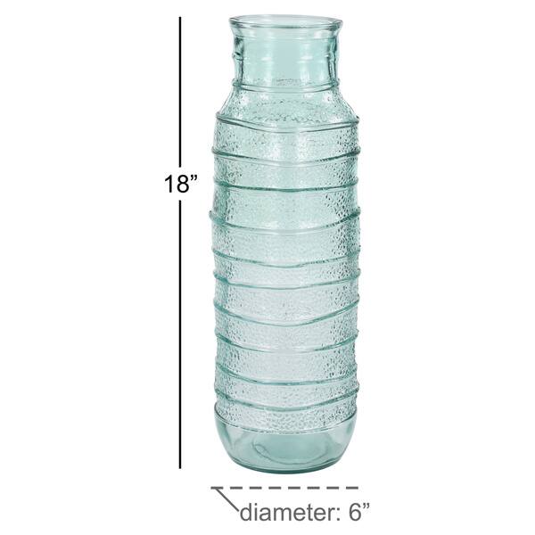 Blue Glass Contemporary Vase (Set of 2) - Bed Bath & Beyond - 28134196