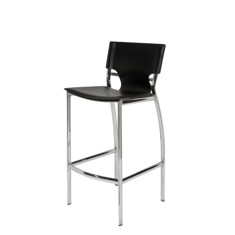Chrome Counter Stool (Set of 2) - Overstock - 28134685
