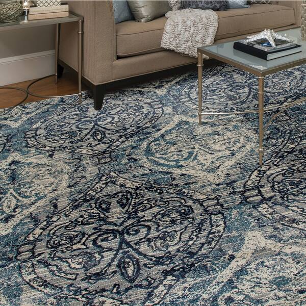 Porch & Den Flicker Steel Blue Rug - Bed Bath & Beyond - 28164106