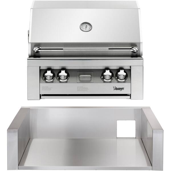 30-In. Built-In Natural Gas Grill in Stainless with Insulated Jacket ...