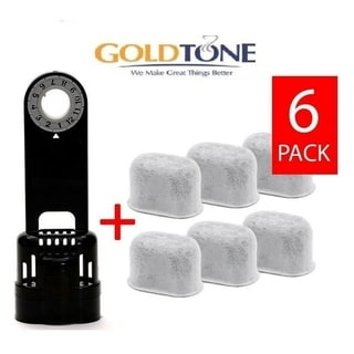 Goldtone (6 Pack) Activated Charcoal Water Filters + Holder Combo ...