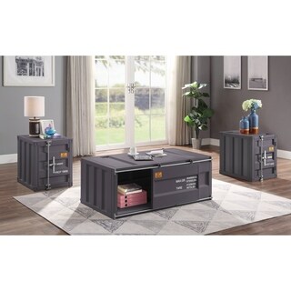 ACME Cargo End Table in Gunmetal - Bed Bath & Beyond - 28232493