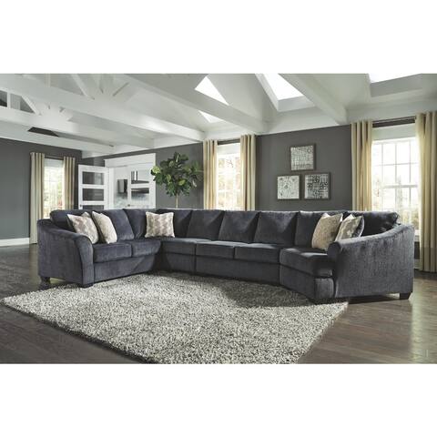 Eltmann 4-Piece Sectional with Right Arm Facing Cuddler - Slate ...