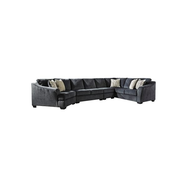 Eltmann 4-Piece Sectional with Left Arm Facing Cuddler - Slate - On ...