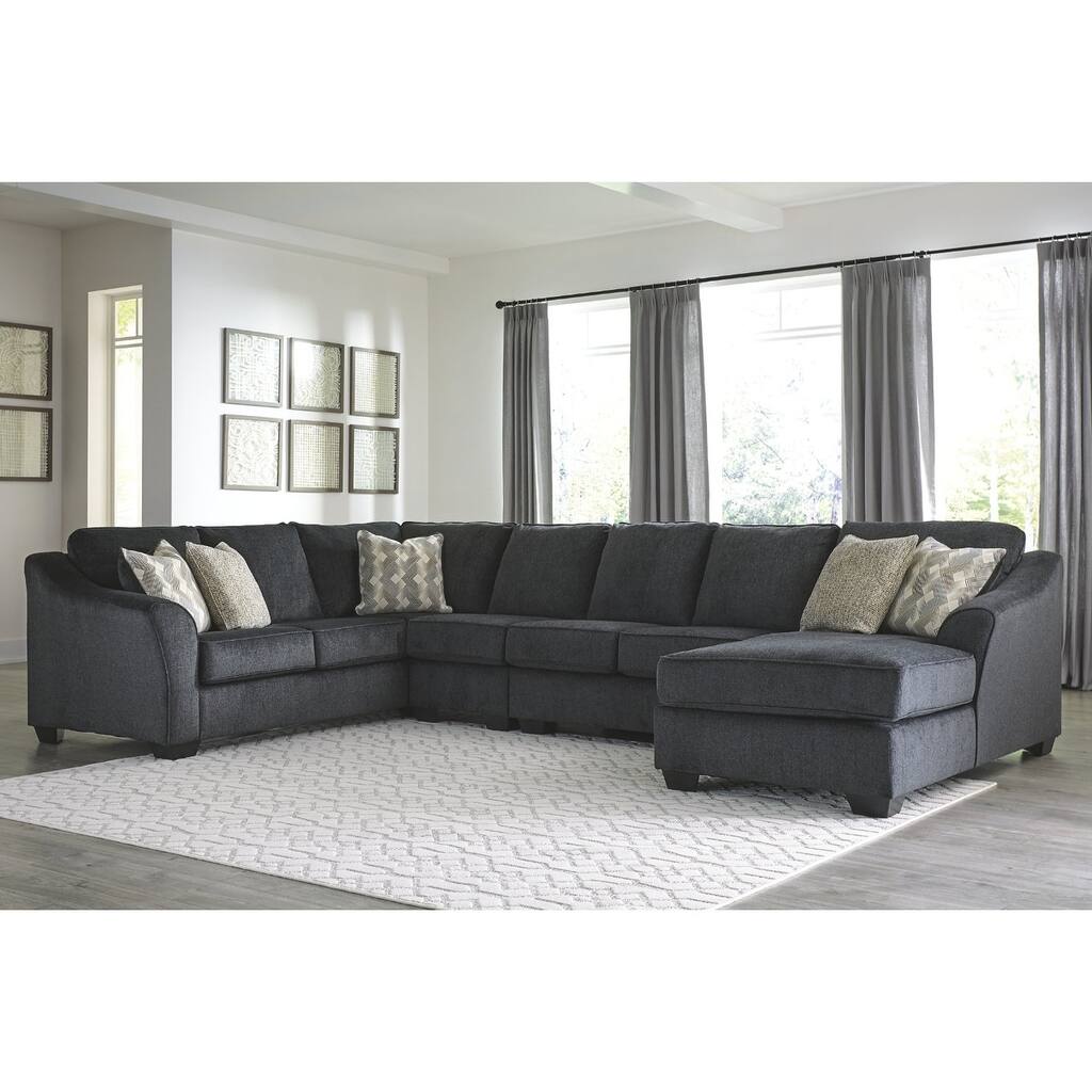 Eltmann 4-Piece Sectional with Right Arm Facing Chaise - Slate ...