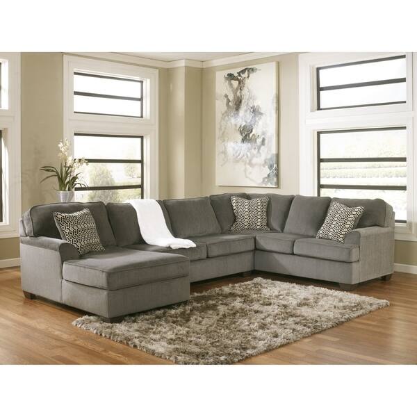 Loric 3-Piece Sectional with Left Arm Facing Corner Chaise - Smoke ...