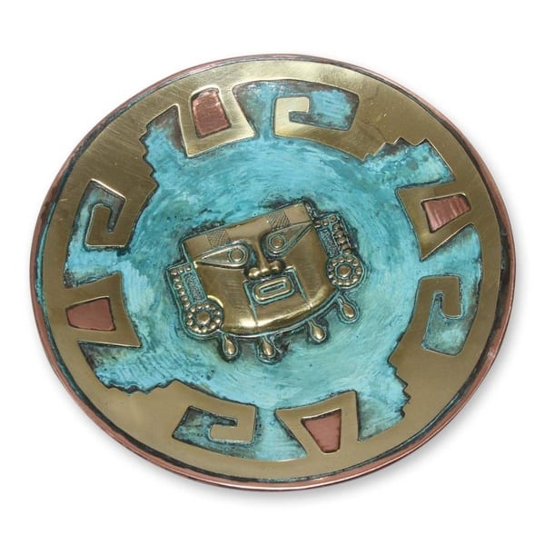 Handmade Moche Lord of War Copper and bronze plate(Peru) - Bed Bath ...