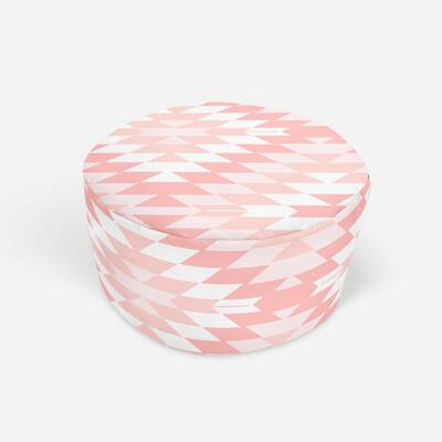 SAN PEDRO PASTEL Round Pouf By Kavka Designs - Overstock - 28250657