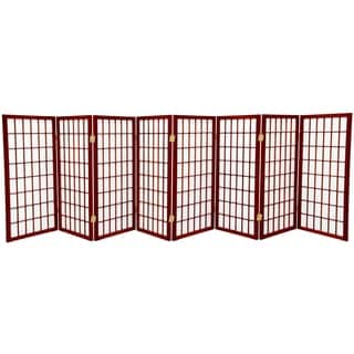 Handmade 3' Rosewood 8-Panel Window Pane Shoji Screen - Bed Bath ...