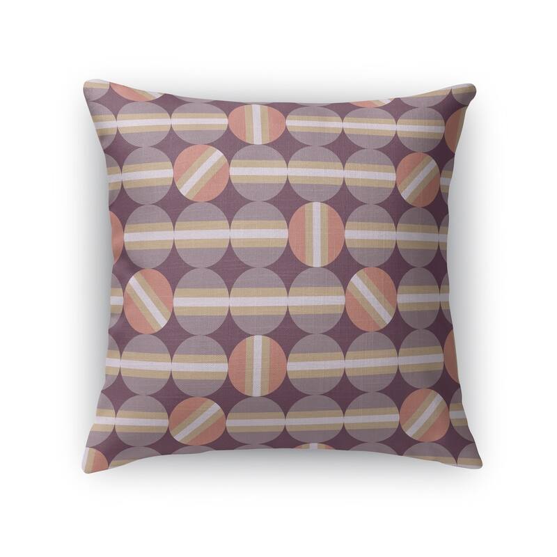 HEMISPHERES PLUM Indoor-Outdoor Pillow By Kavka Designs - Overstock ...
