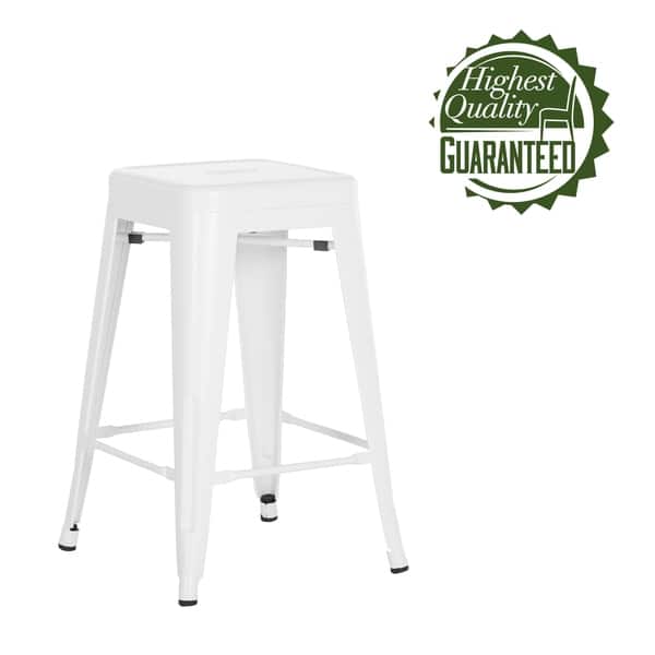 Carbon Loft Aramis Stackable 24-inch Metal Counter Stool - Bed Bath ...