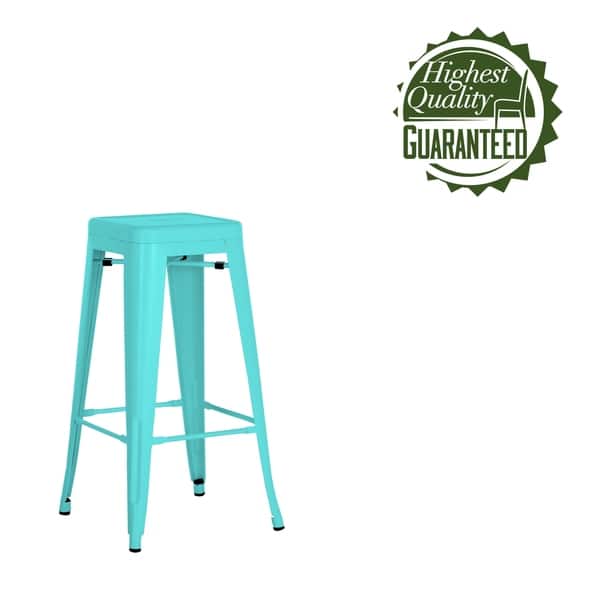 Carbon Loft Raven Stackable Metal Bar Stools (Set of 2) - Bed Bath ...