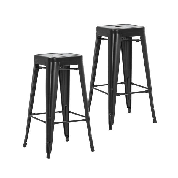 Carbon Loft Raven Stackable Metal Bar Stools (Set of 2) - Bed Bath ...