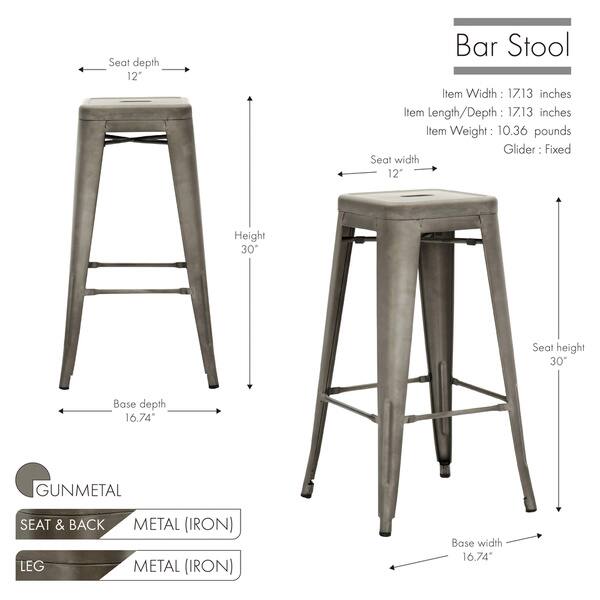 Carbon Loft Raven Stackable Metal Bar Stool - Bed Bath & Beyond - 28254350