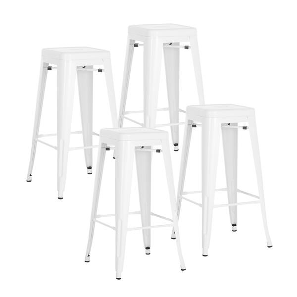 Carbon Loft Raven Stackable Metal Bar Stools (Set of 4) - Bed Bath ...