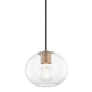 Mitzi by Hudson Valley Margot 7-inch Aged Brass Small Pendant, Clear ...