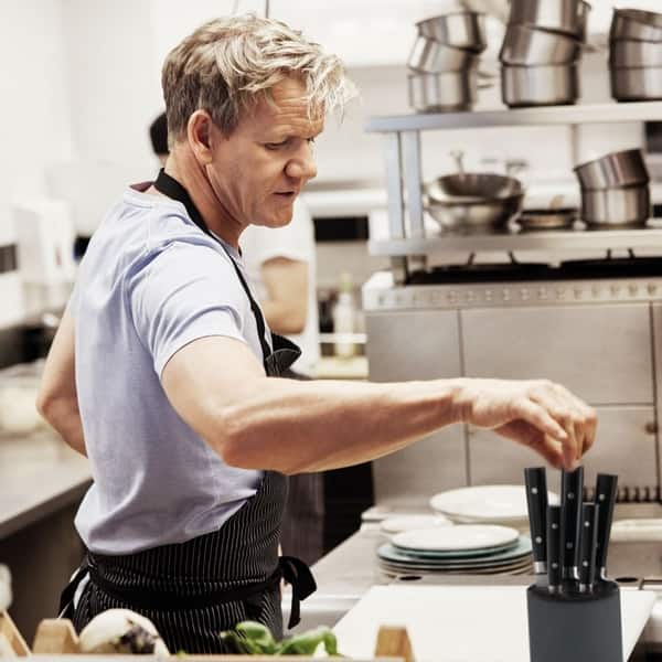 Gordon Ramsay Black 6-piece Knives and Block - Bed Bath & Beyond - 28263361