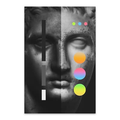 Noir Gallery Abstract Figurative Collage Metal Wall Art Print ...