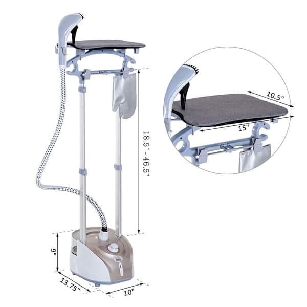 HOMCOM 1350 Watt Upright Garment Steamer with Stand - N/A - Bed Bath ...