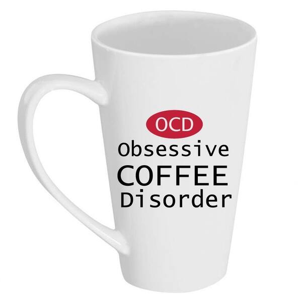 OCD Obsessive Coffee Disorder 17 oz Tall Latte Mug - Bed Bath & Beyond ...