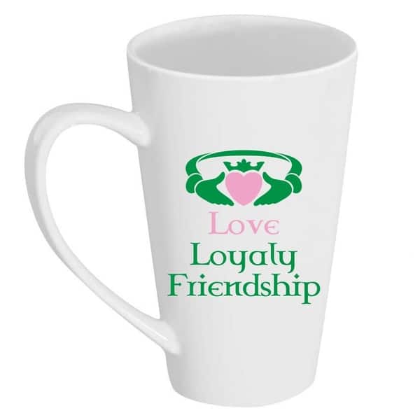 Pink Claddagh Love Loyalty Friendship 17 oz Tall Latte Mug - Bed Bath ...