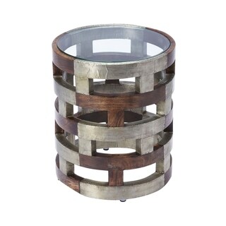Butler Devlin Modern Round Wooden Accent Table - Multicolor - Bed Bath & Beyond - 28338352
