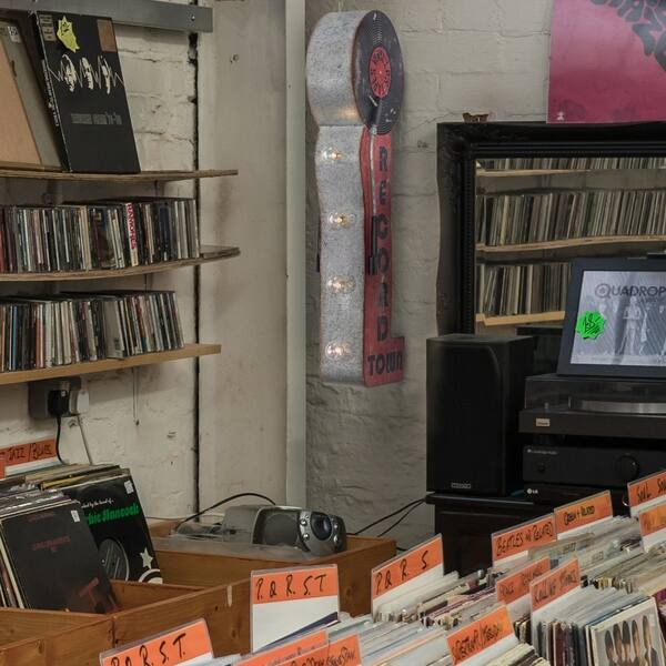 Record Town Vintage LED Marquee Sign - On Sale - Bed Bath & Beyond ...