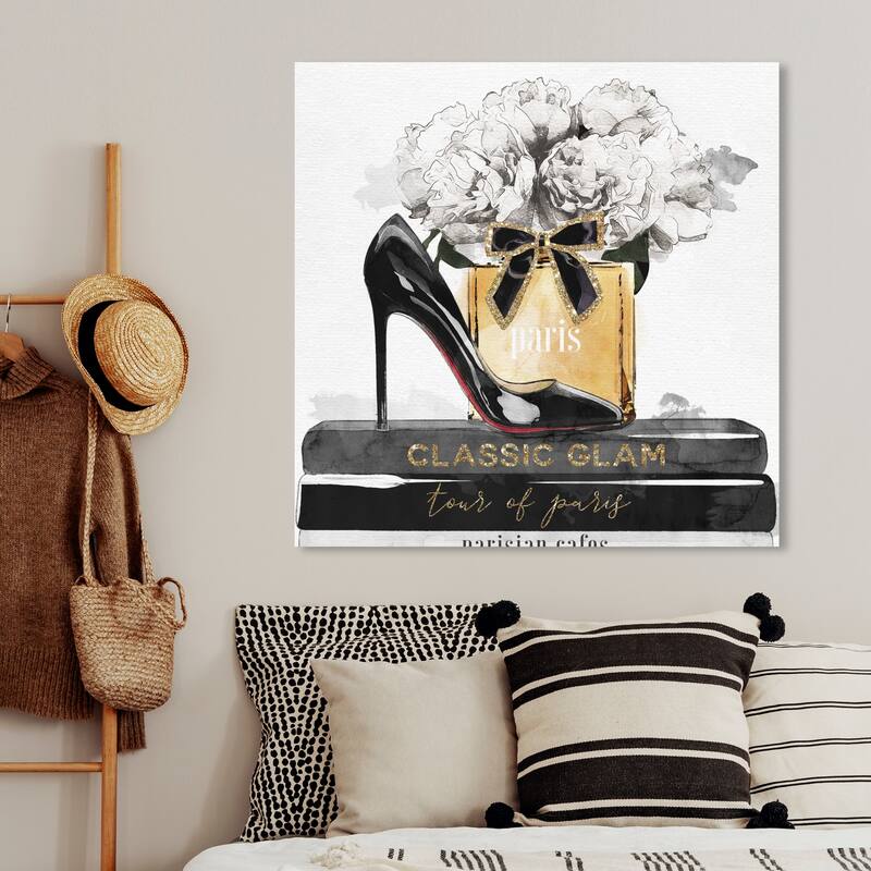 Oliver Gal 'Glamorous Stack' Fashion and Glam Wall Art Canvas Print ...