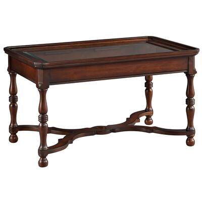 Rectangular Solid Wood Coffee Table - Georgetown Heights - Overstock ...